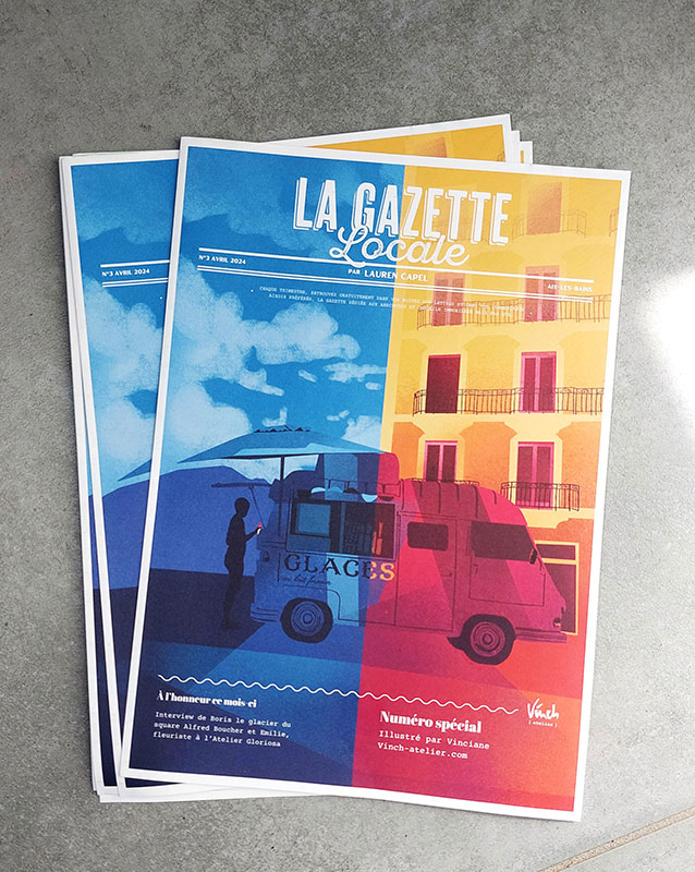 Gazette Aix-les-Bains | logo pour coach - Vinch Atelier
